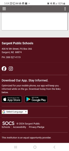 Sargent Public Schools - Sargent Public Schools now has an app!